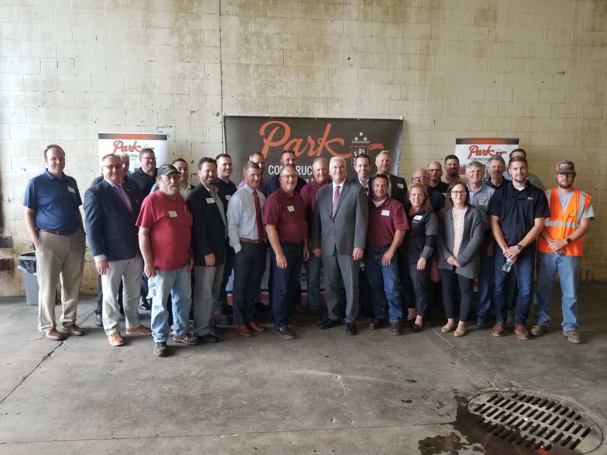 Congressman Tom Emmer met with Park Construction Company officials