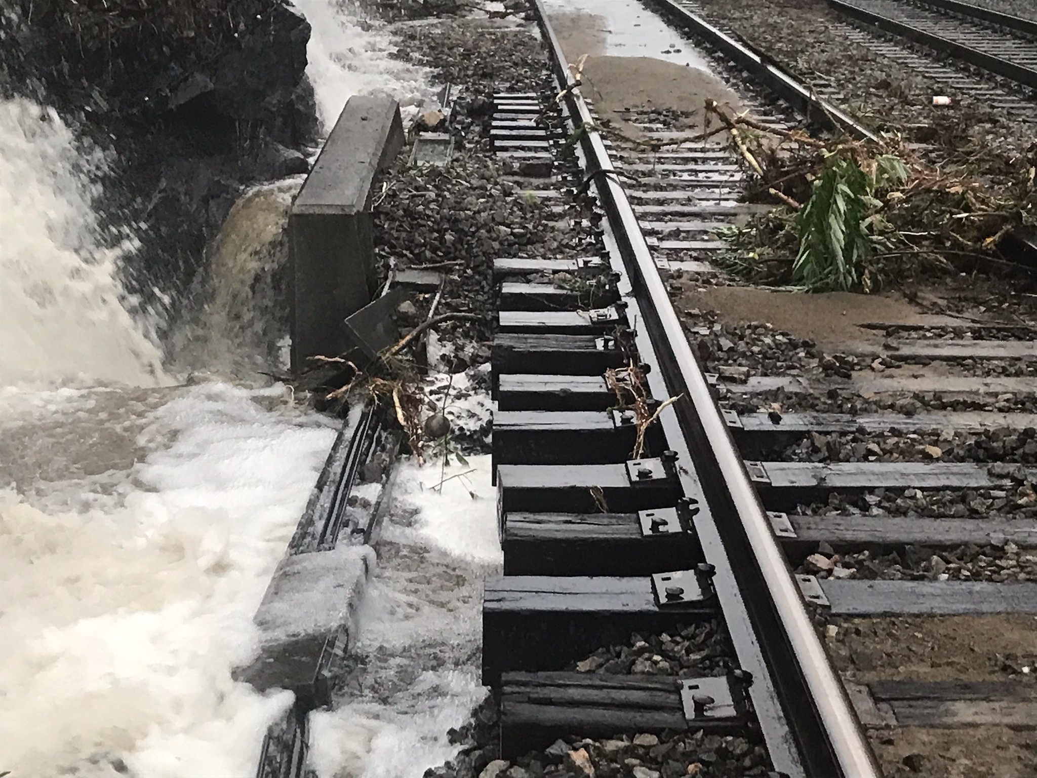 Severe Weather Causes Metro-North Railroad Clean-up - Railway Track and ...