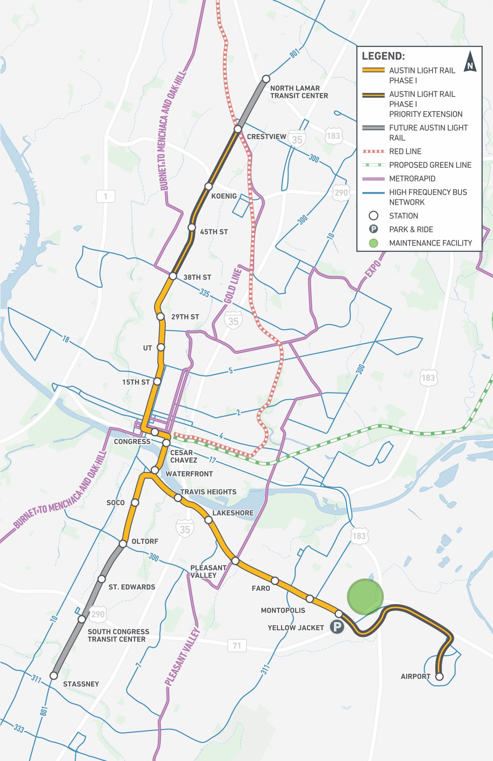 Phase One of Project Connect; Light Rail Coming to Austin - Railway ...