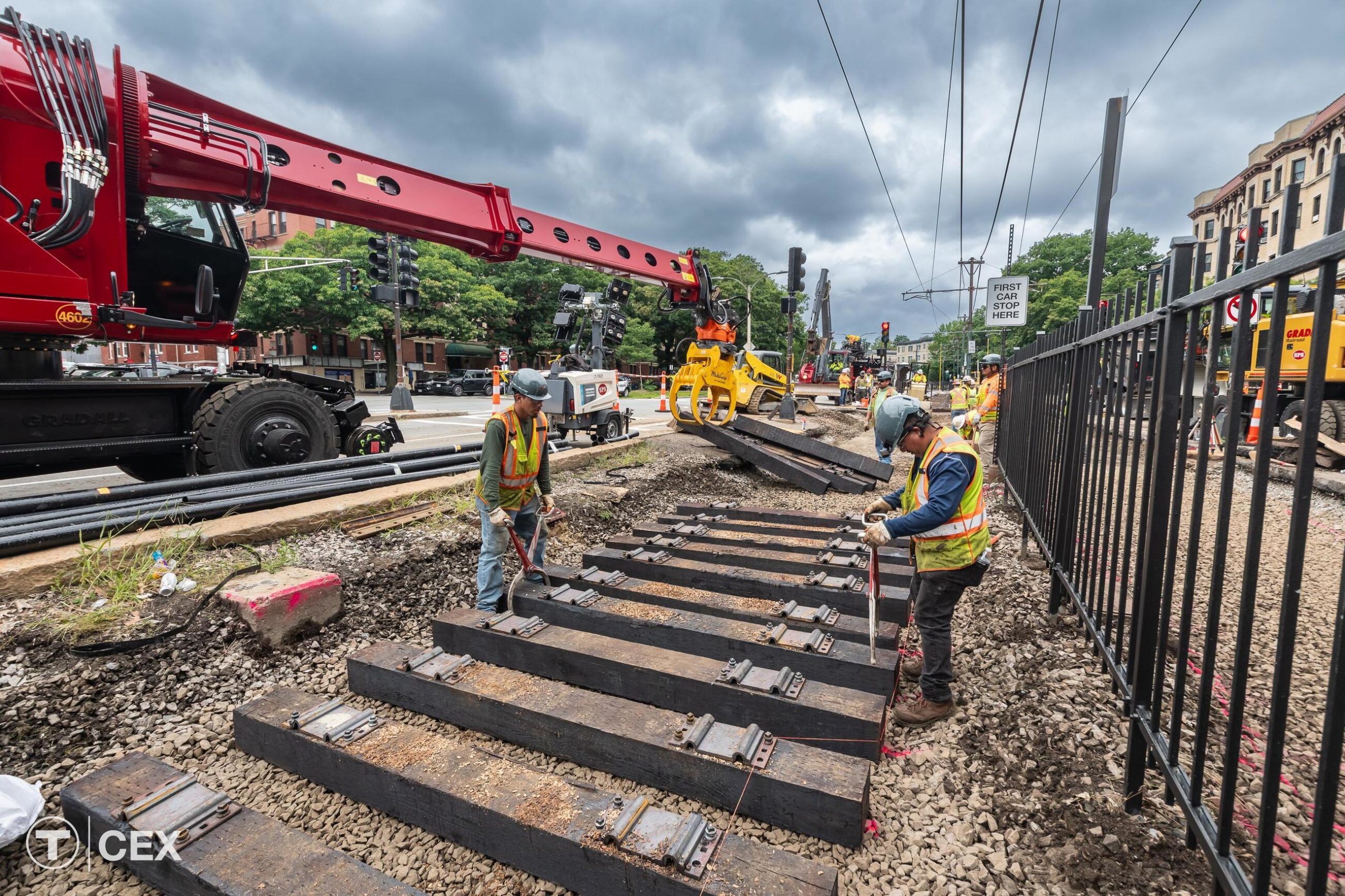 WATCH: MBTA’s Green Line B Branch Track Work - Railway Track and Structures