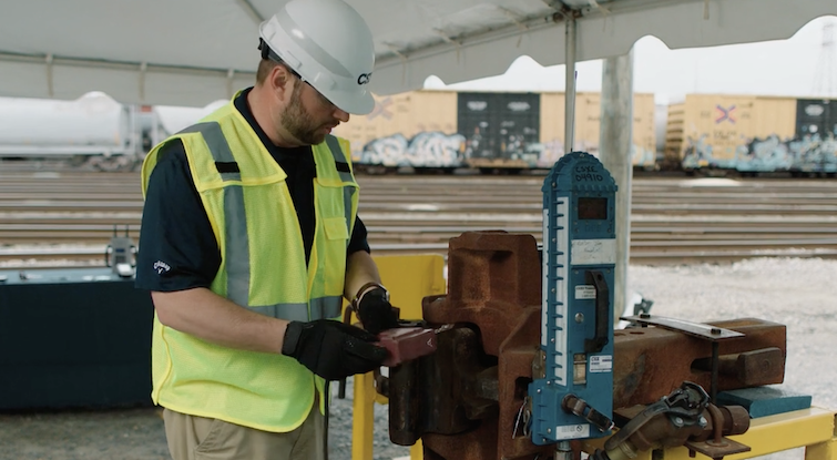 CSX's Magnetic Particle Testing Helps Identify Issues - Railway Track ...